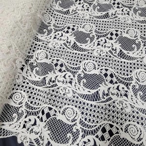 Guipure Lace Fabric 50 Wide. Beautiful Stripe Pattern Paisley - Etsy