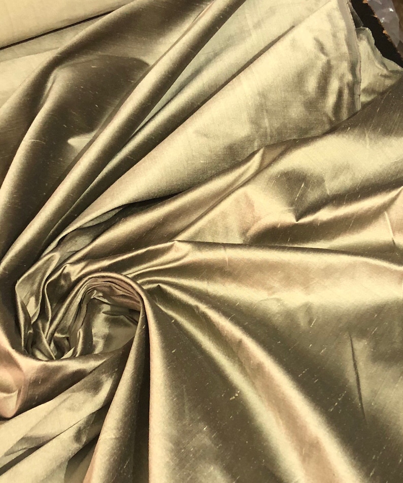 Silk Shantung 54" Wide Beautiful Antique Gold Color Silk Shantung ...