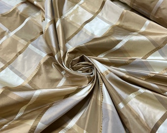Fabric by the Yard Embroidered Silk Satin Stripe MAISON - Etsy