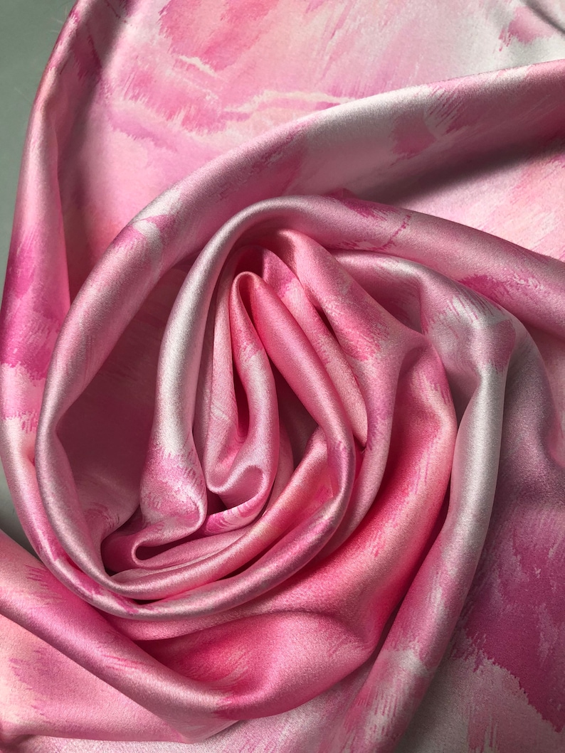Digital Satin Charmouse Print 54” Wide. Beautiful Abstract Claud Style ...