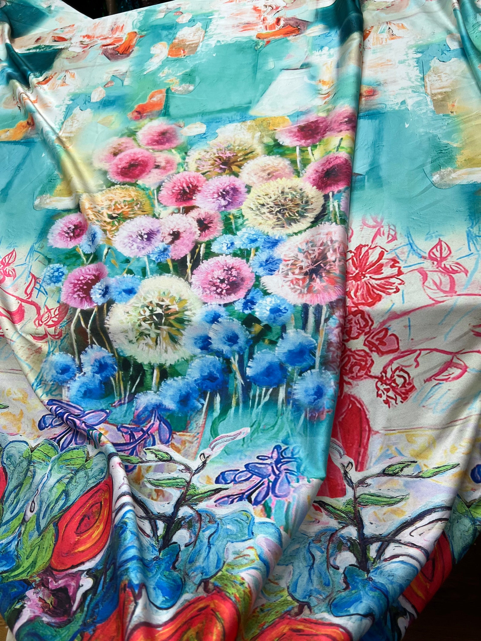 Beautiful Multi Color Floral Design Border Style Designer - Etsy