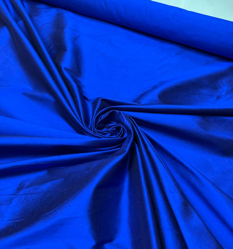 Silk Shantung 54" Wide Beautiful Bright Royal Blue Iridescent Color ...