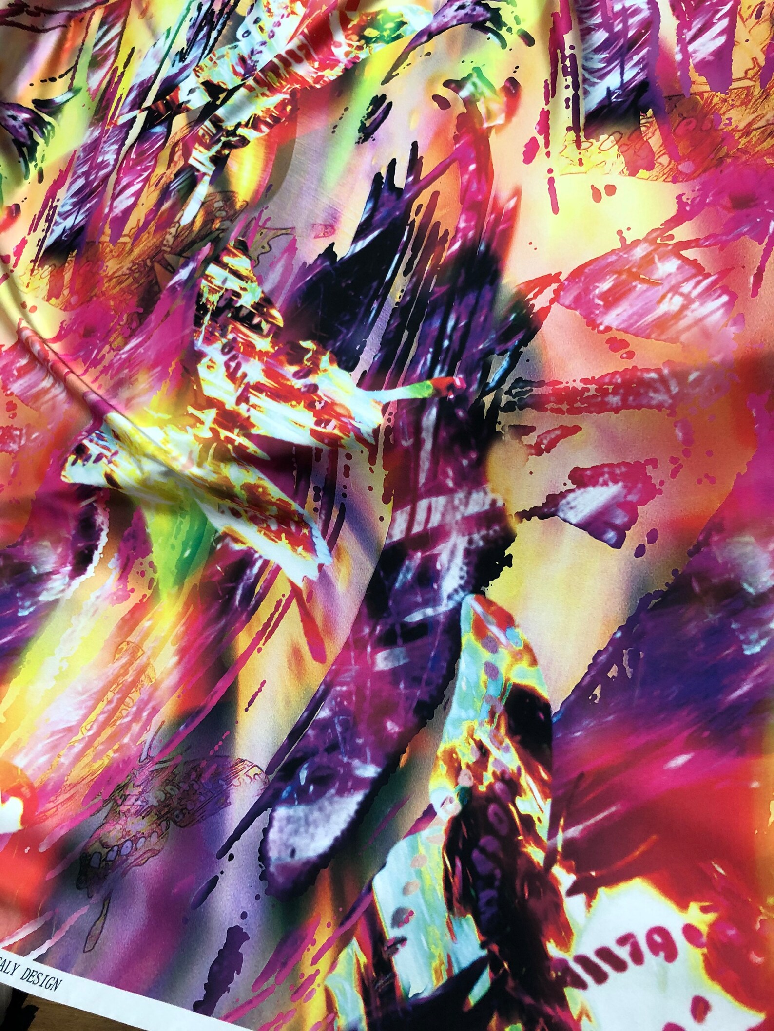 Beautiful Multi Color Hand Paint Style Designer Pattern Digital Print ...