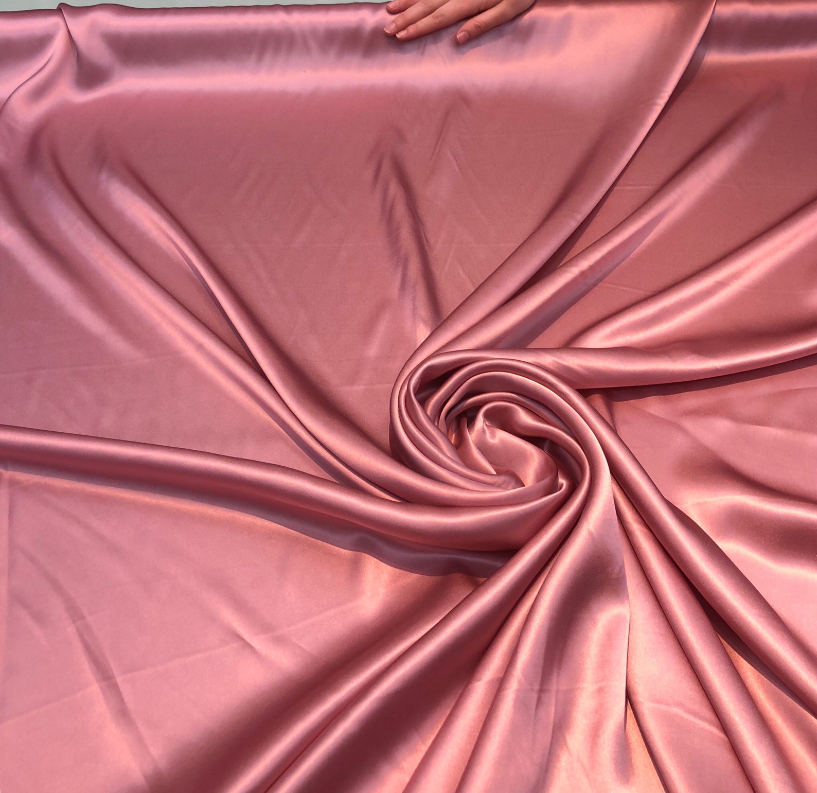 Silk Charmeuse 54 Wide Beautiful Mauve Pink Color Silk | Etsy