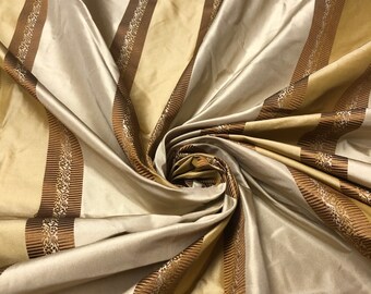 Stripe Silk Fabric | Etsy
