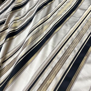 100% Silk Beautiful Light Gold Tan Shades With Black & Gold Satin ...