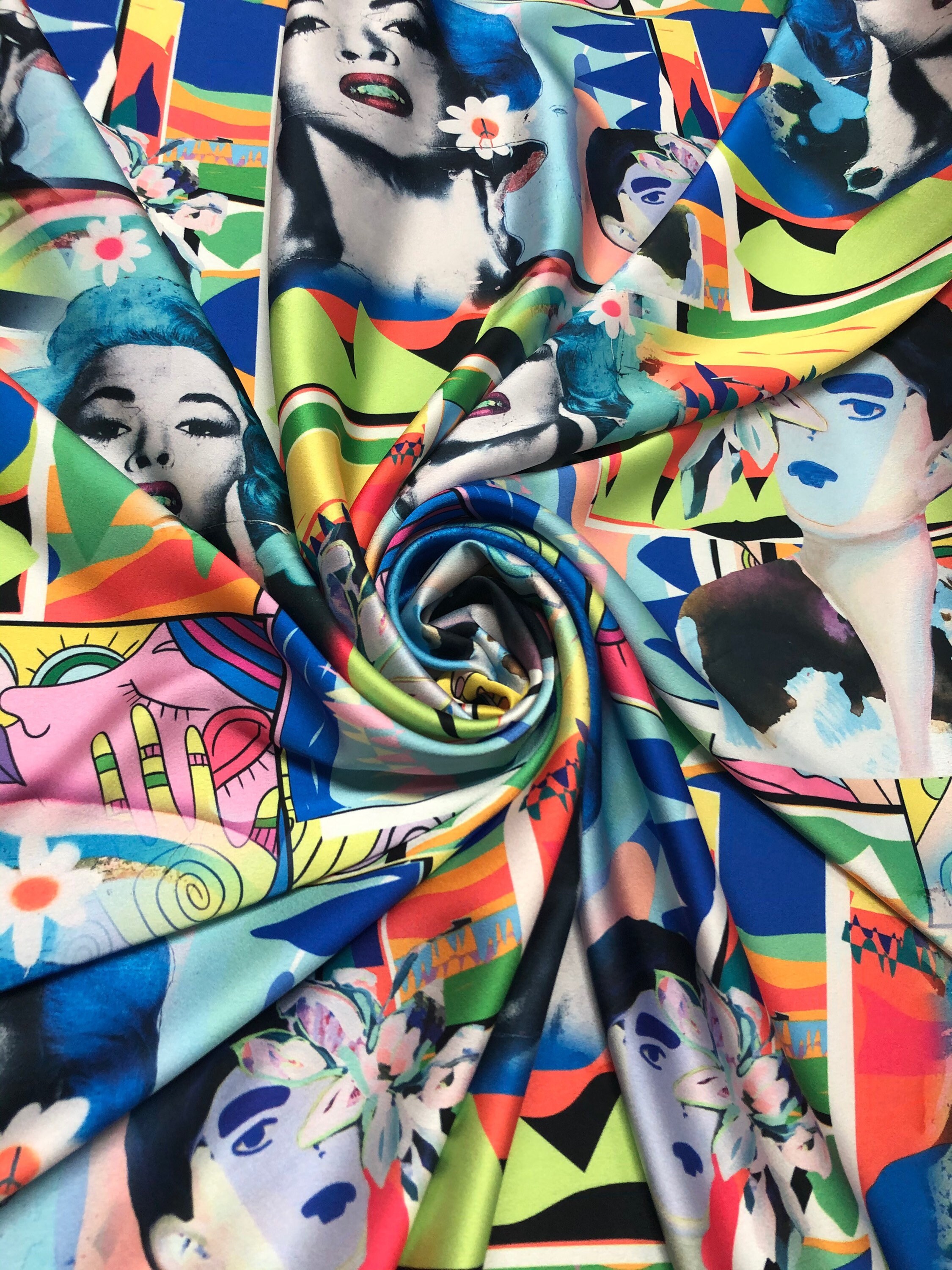 Beautiful Multi Color Face Style Designer Digital Print on - Etsy Australia