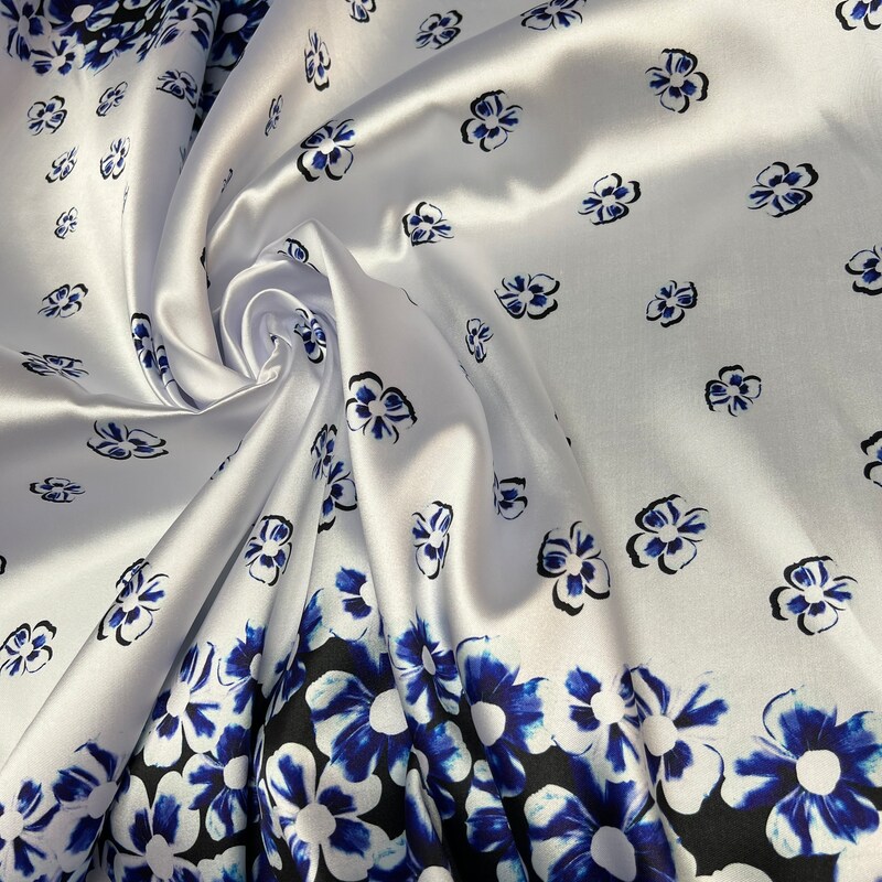 Border Print Fabric - Etsy