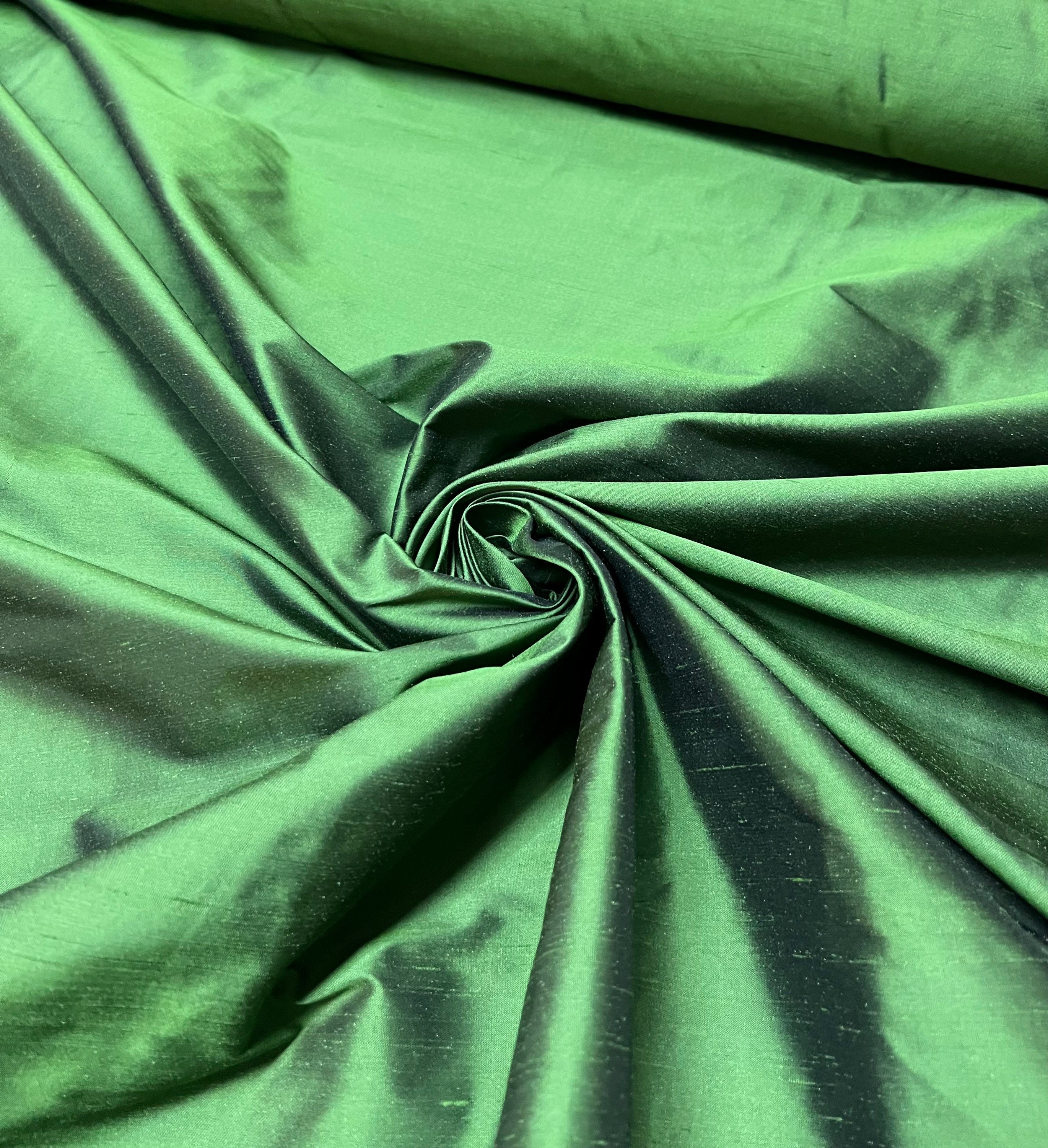 Emerald Green Satin Fabric