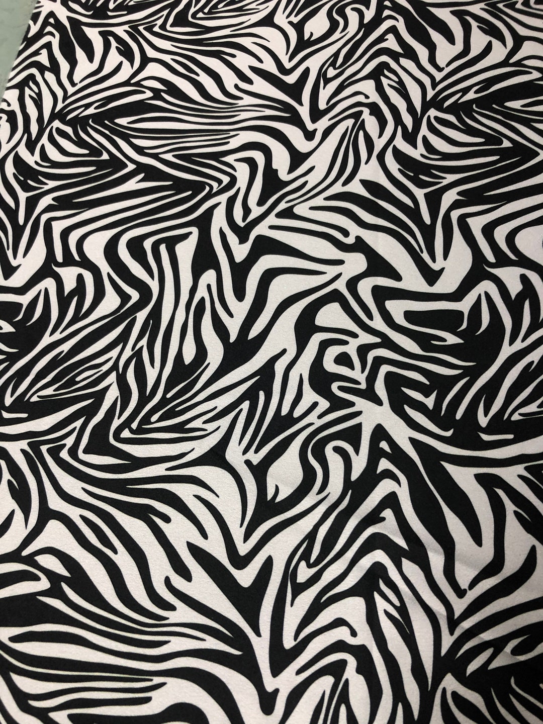 Beautiful Black and White Zebra Print on Saying Charmouse 54” Wide Sold ...