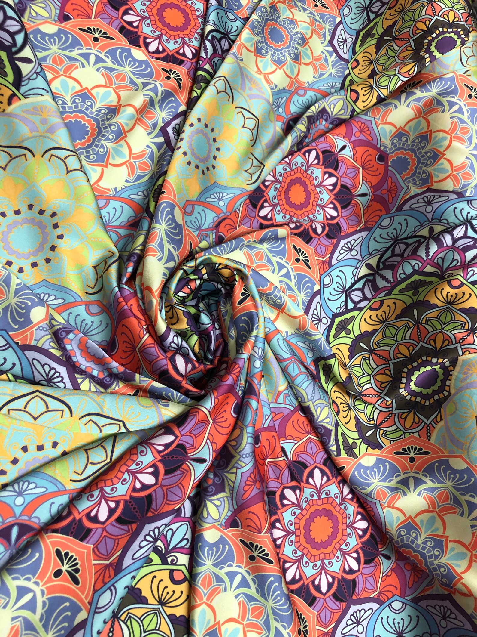 Beautiful pastel colors digital floral print 54 wide. Best | Etsy