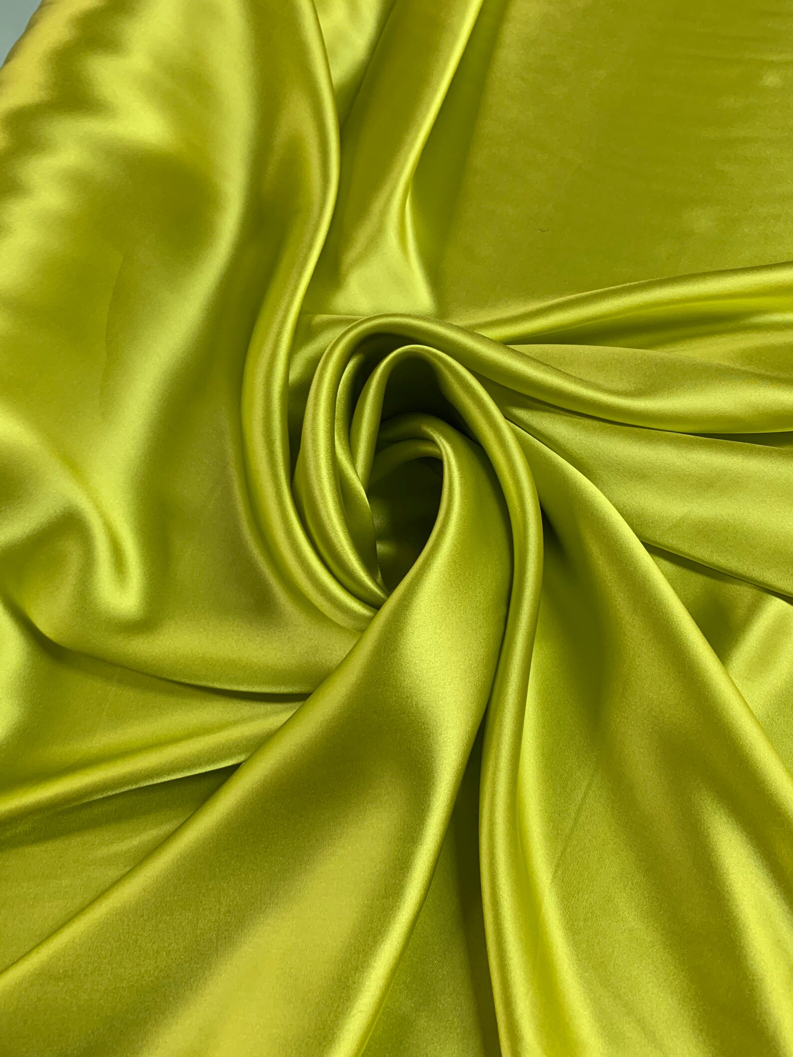 Beautiful Parrot Green Silk Charmouse 54” Wide. Best Used for Apparel ...