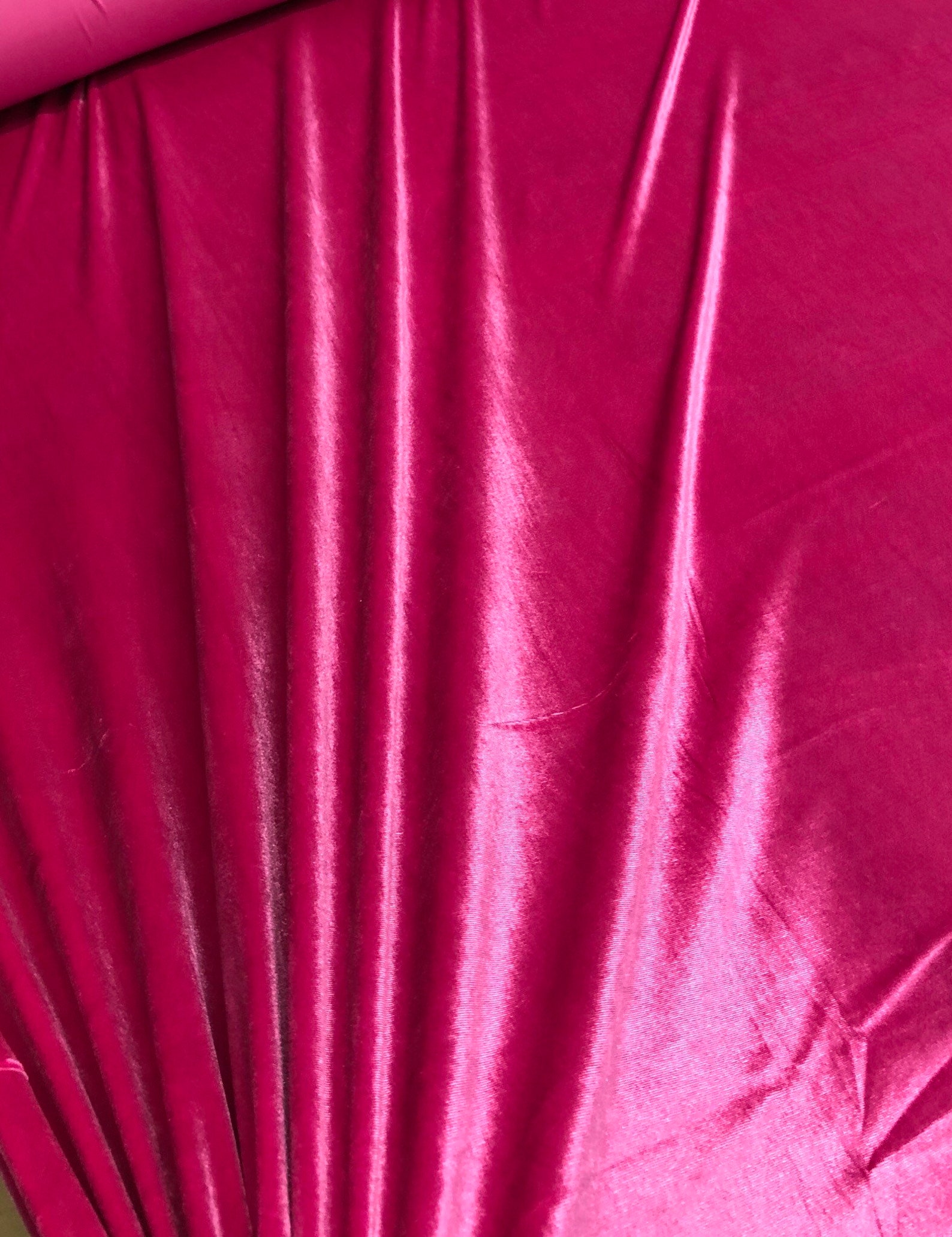 Strech Velvet 60 Wide Beautiful Magenta Color Fabric - Etsy