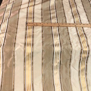Silk Taffeta Satin Stripe 54 Wide Beautiful Gold Yellow Colors Fabric Sold by the Yard - Etsy
