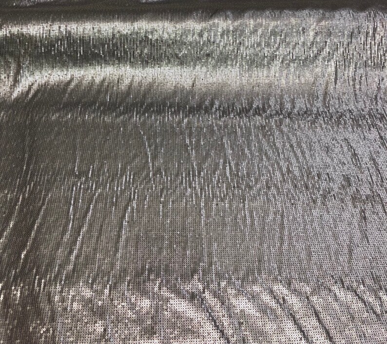 Striped Gray Sequins on Mesh Fabric 52 Wide Sequins | Etsy