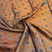 Burnt Orange Brocade 48 Wide Beautiful Burnt Orange Brocade Fabric Sold ...