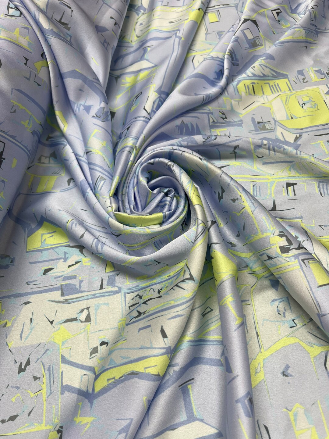 Beautiful Pastel Lilac Base With Lemon Yellow Color Country Style ...