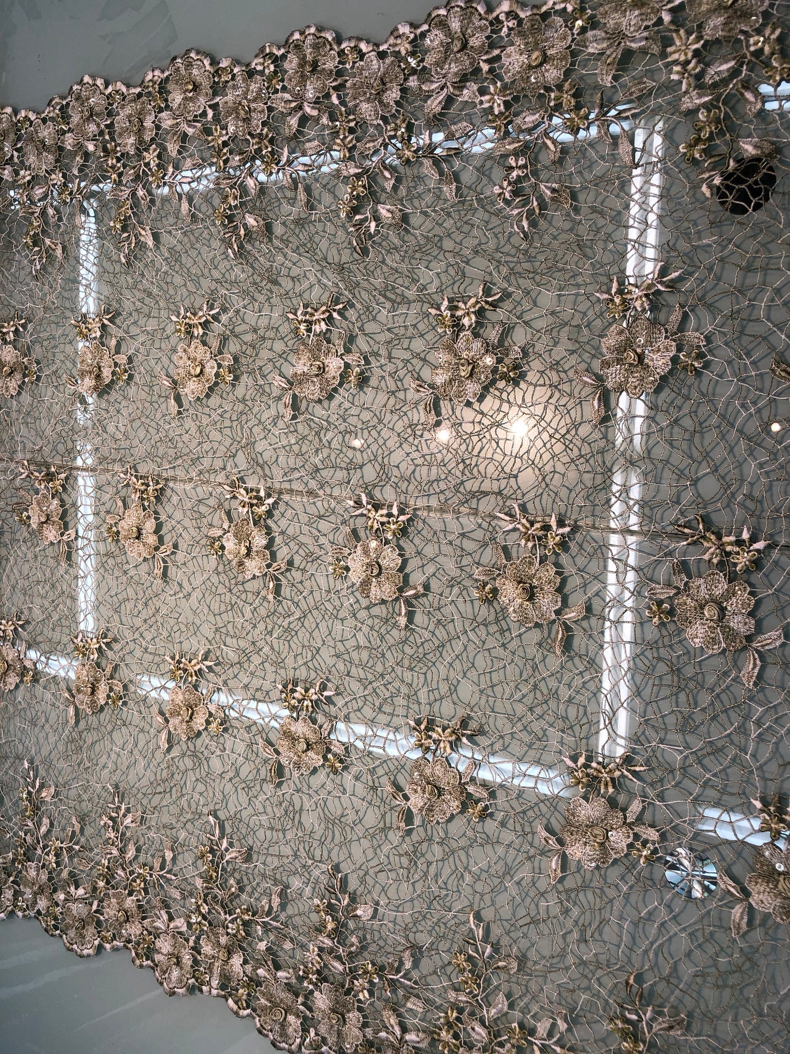 Beautiful Floral Crochet French Lace Spider Web Lace With 3D - Etsy