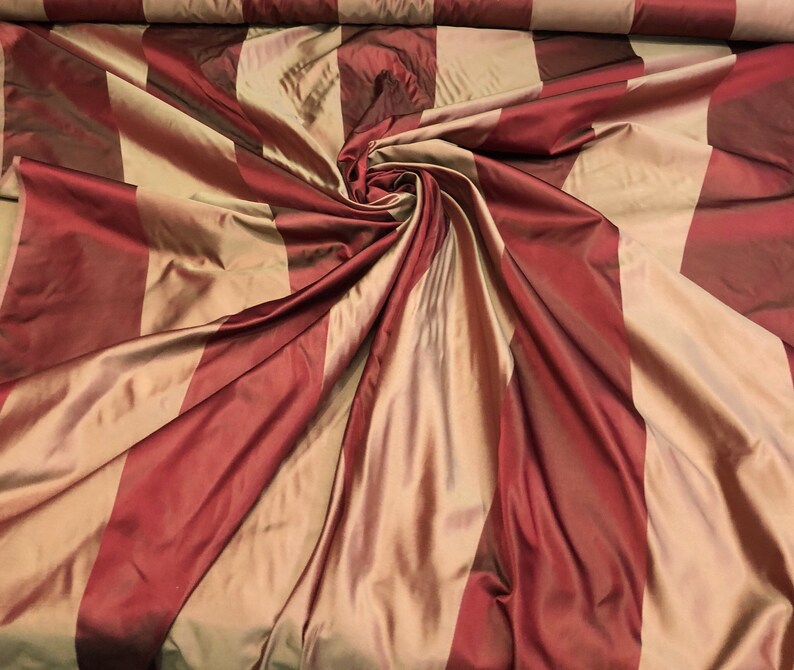 Silk satin taffeta 54 Beautiful wine gold silk satin | Etsy