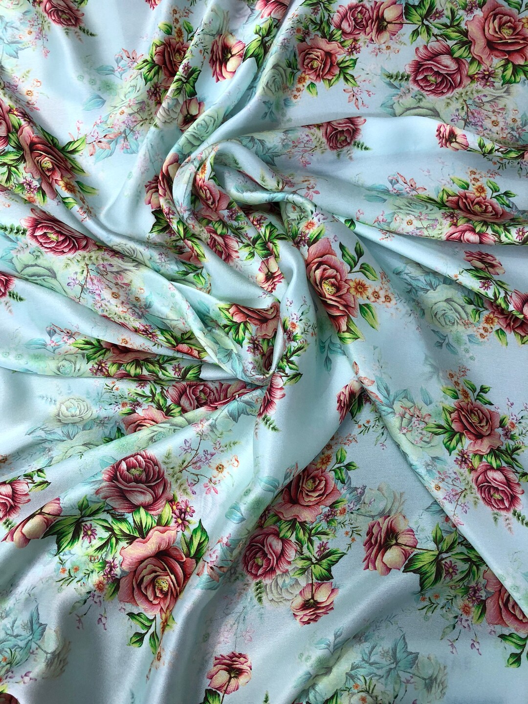 100% Silk Charmouse Digital Print 54 Wide - Etsy