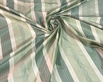 Stripe Silk Fabric | Etsy