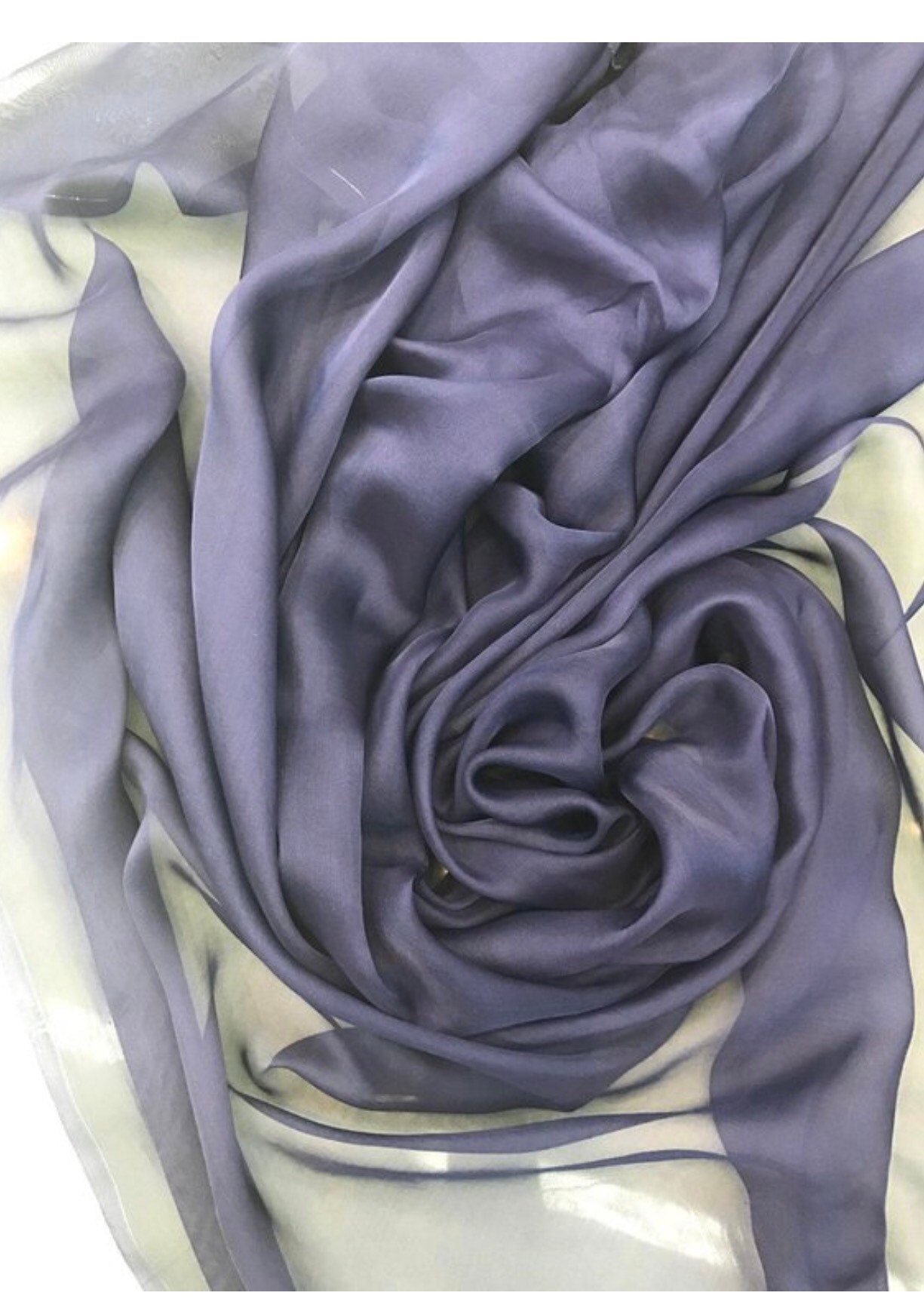 Silk chiffon 54 wide Grayish purple color silk french chiffon fabric ...