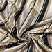 100% Silk Beautiful Light Gold Tan Shades With Black & Gold Satin ...