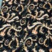 Beautiful Black Base With Gold Abstract Designer Digital Print on Silky ...