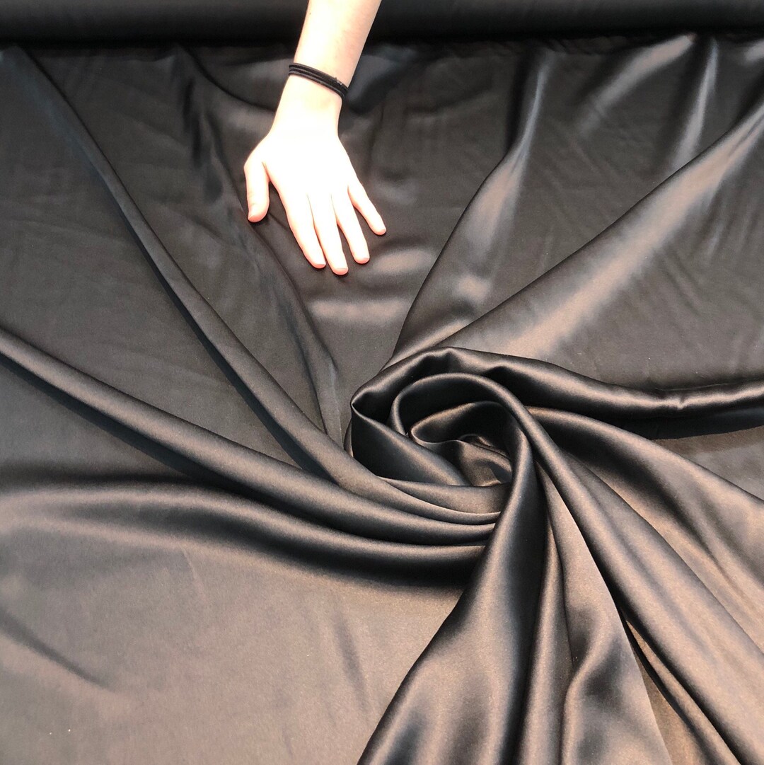 Silk Charmouse 44 Wide Beautiful Black Color Silk - Etsy