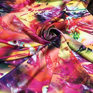 Beautiful Multi Color Hand Paint Style Designer Pattern Digital Print ...