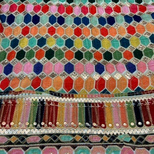 Velvet Multi Color Border Style Embroidery 45 Wide - Etsy