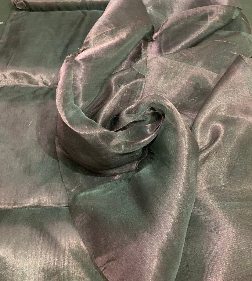 Matalic Tissure Organza 45 Wide Beautiful Dark Purple - Etsy