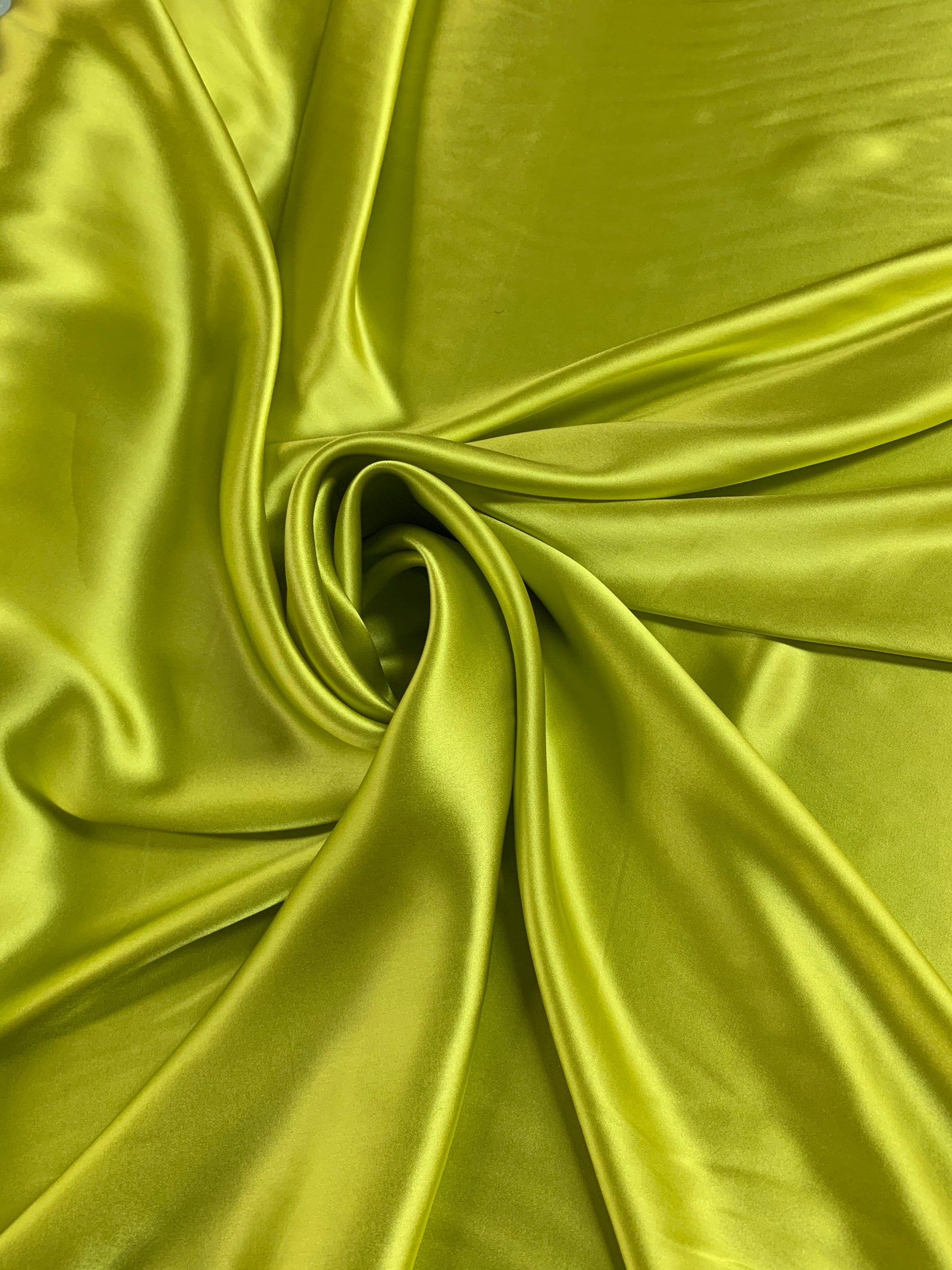 Beautiful Parrot Green Silk Charmouse 54” Wide. Best Used for Apparel ...