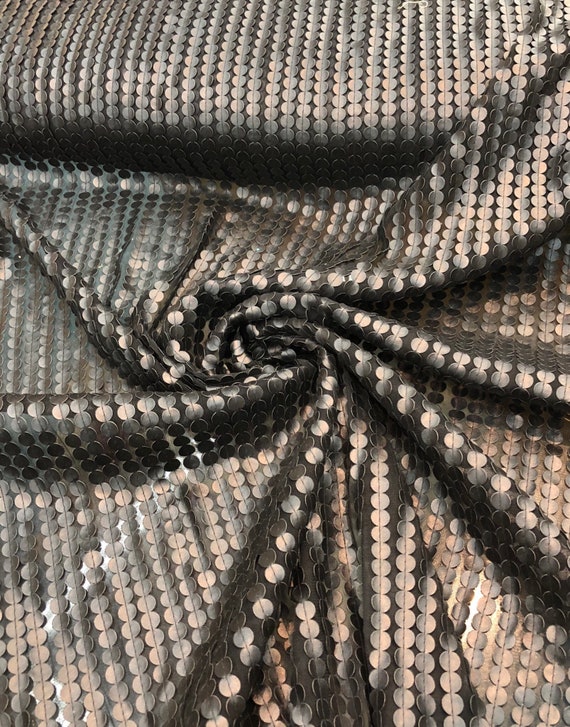 Circle Striped Pv Embilished on Mesh Fabric Beautiful Black Color 3D Pv Stripes Embroidered on Mesh Fabric Sold by the Yard Etsy UK