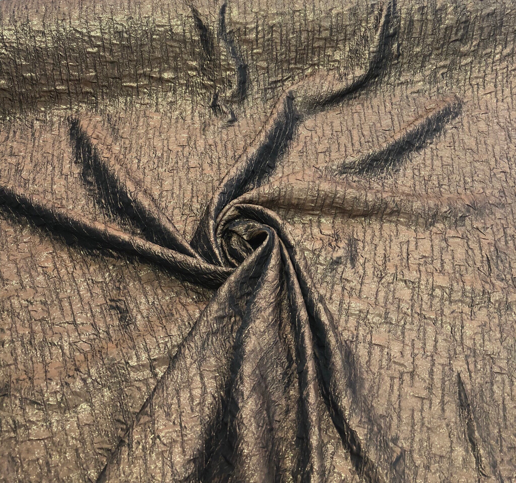 Polyester brocade fabric 60 wide Beautiful copper color polyester ...