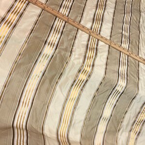 Silk Taffeta Satin Stripe 54 Wide Beautiful Gold Yellow Colors Fabric Sold by the Yard - Etsy
