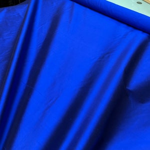 Silk Shantung 54" Wide Beautiful Bright Royal Blue Iridescent Color ...