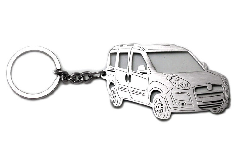 Keychain Fit Fiat Doblo II Stainless Steel Key Chain With Ring - Etsy