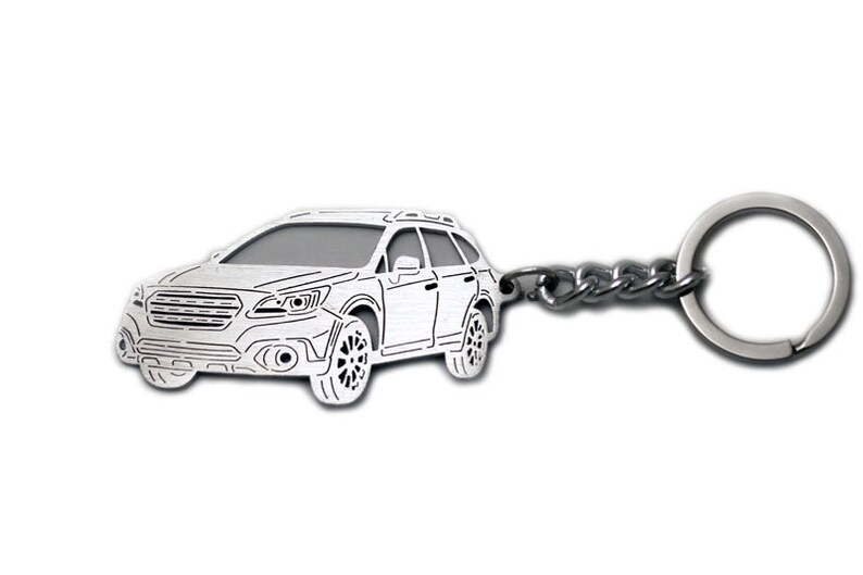 Keychain Fit Subaru Outback V Stainless Steel Key Chain With Ring ...