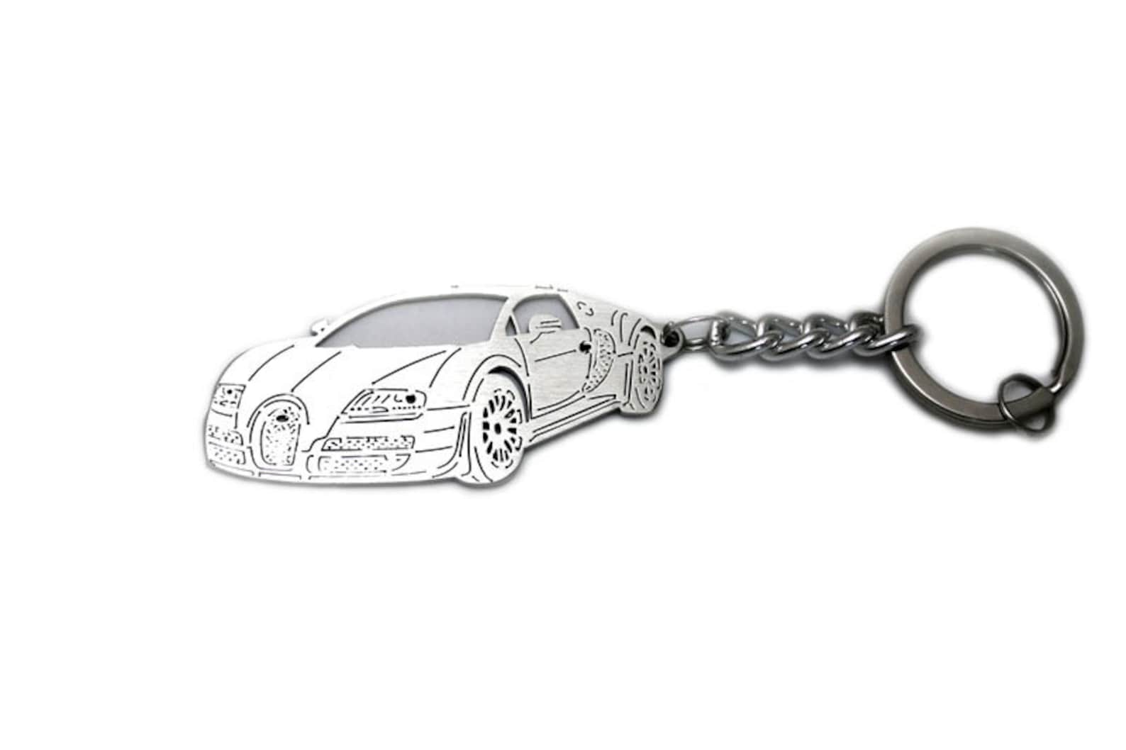 Keychain for Bugatti Veyron Made From Stainless Steel Key - Etsy