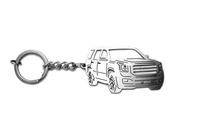 Keychain Fit GMC Yukon IV Stainless Steel Key Chain With Ring Keyring ...