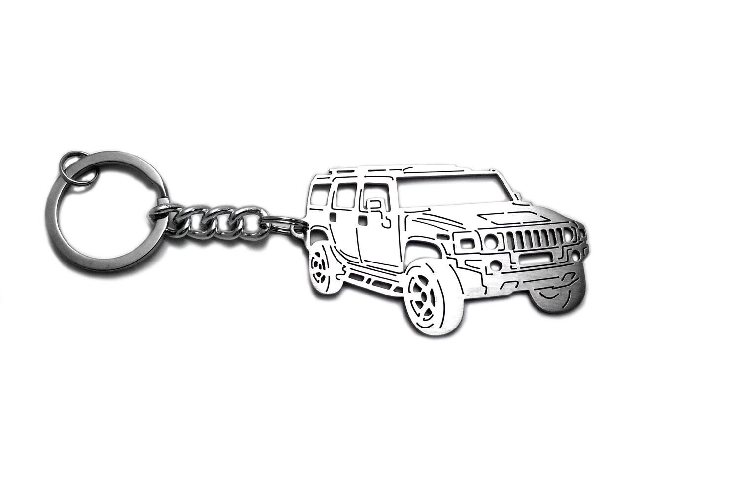 Keychain Fit Hummer H2 2002-2009 Stainless Steel Key Chain With Ring ...