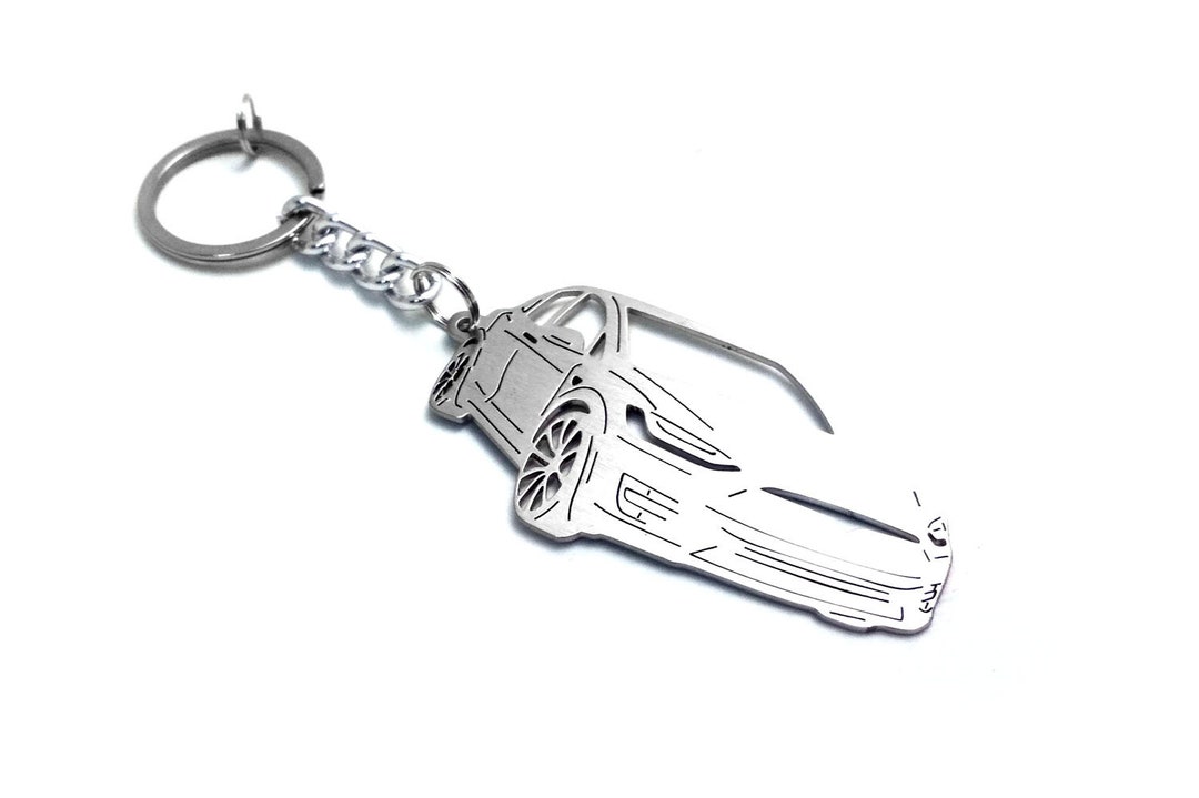 Keychain Fit Tesla Model X Enthusiast Stainless Steel Key Chain With ...