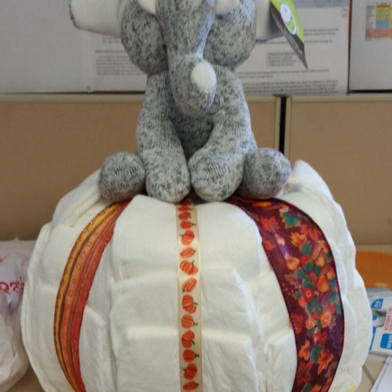 Pumpkin Diaper Cake - Etsy