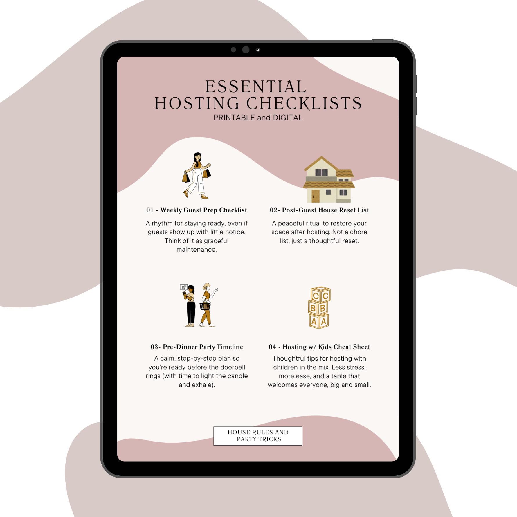 Essential Hosting Checklists – Printable + Editable Bundle - Etsy