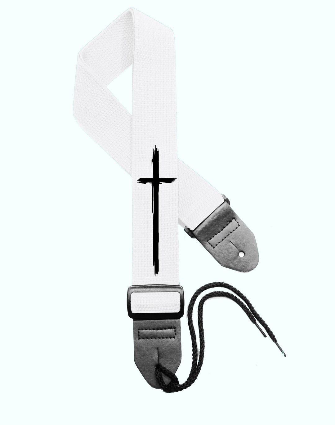 Legacystraps Christian Guitar Strap 2 Inch Wide Cotton Strap With Black ...