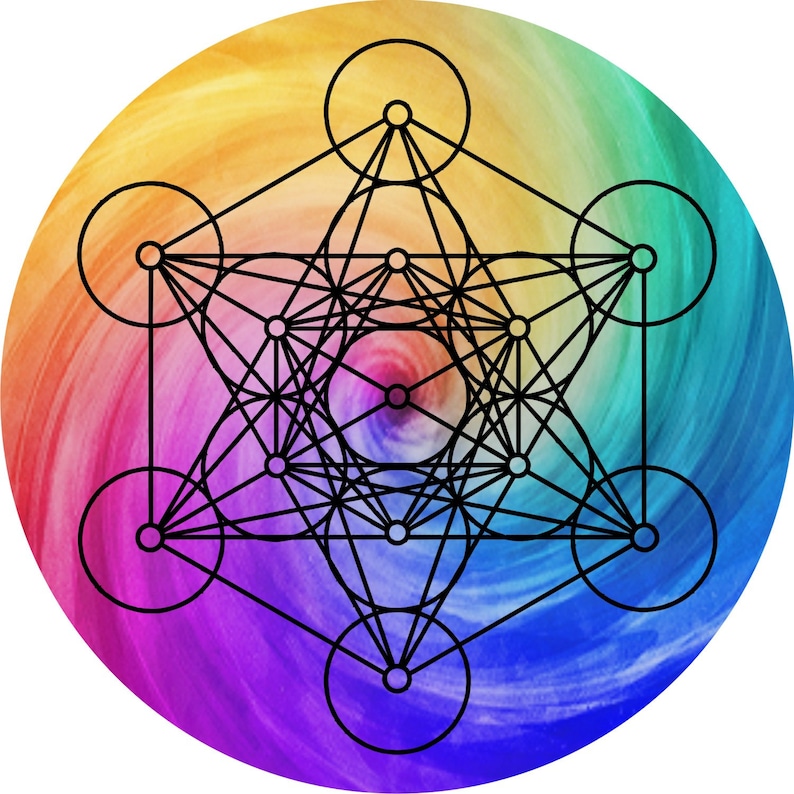 Metatrons Cube Sacred Geometry Grid 5 Metaphysical - Etsy