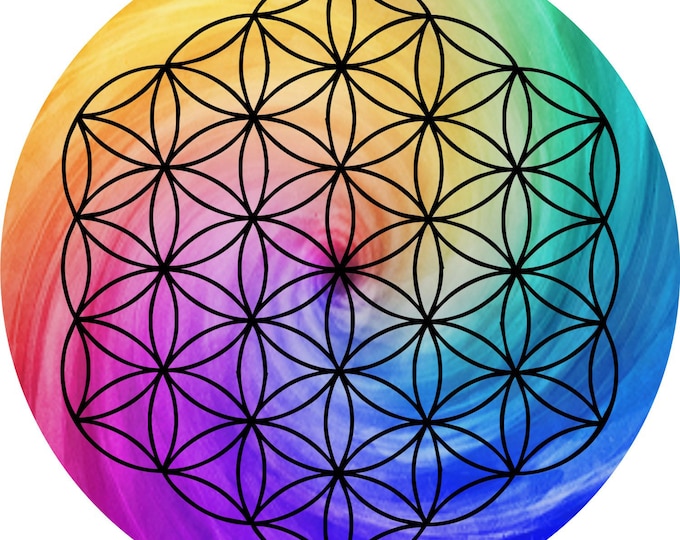 Flower of Life Crystal Grid 8 1/2 Sacred Geometry - Etsy