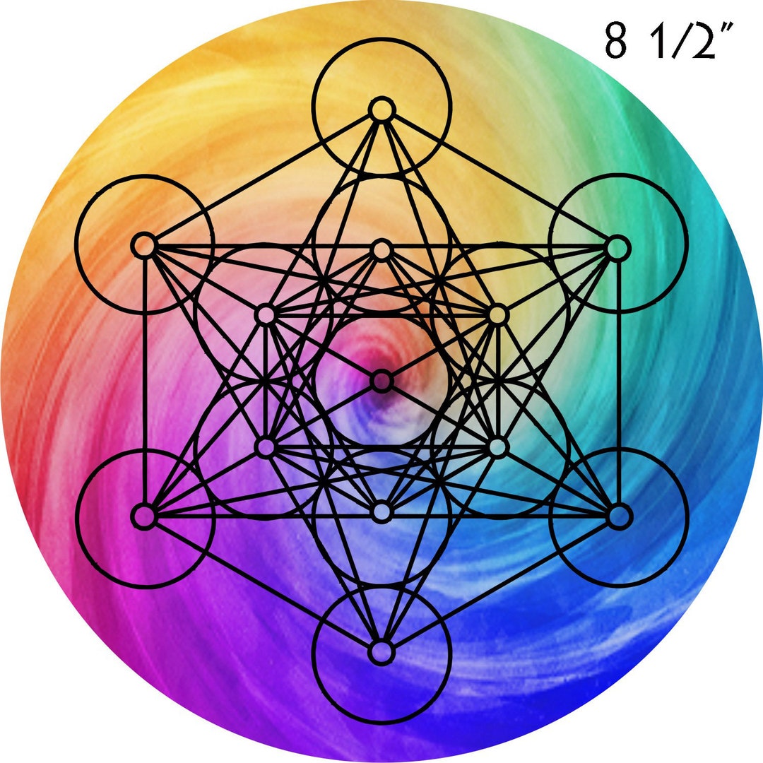 Crystal Grid - 8 1/2" Metatron's Cube Sacred Geometry Crystal Grid ...