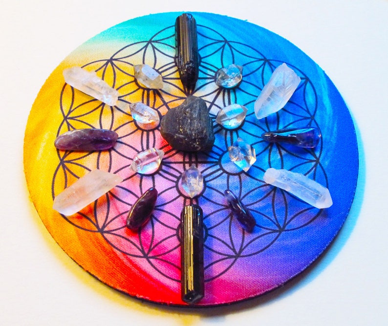 Tree of Life Sacred Geometry Grid 5 Metaphysical Reike - Etsy